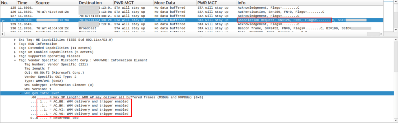 WMM Power Save Test using Managed Client