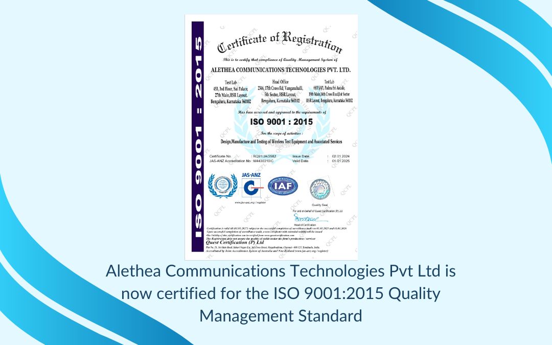 Alethea Achieves ISO 9001:2015 Certification, Demonstrating Commitment to Quality Excellence ...